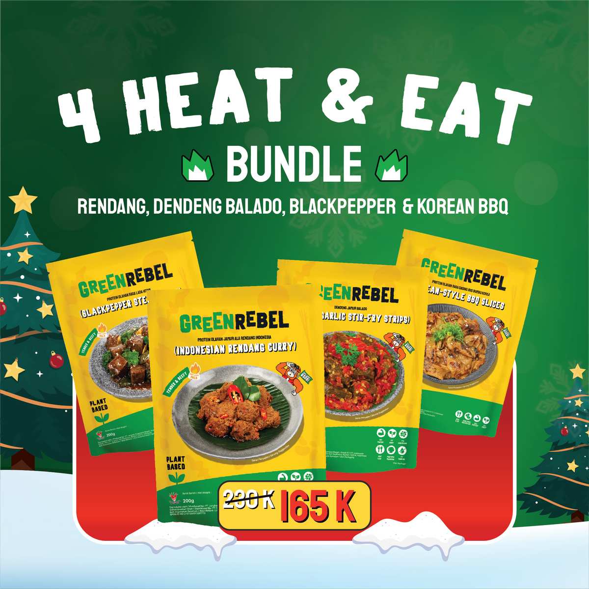 Green Rebel 4 Heat And Eat Combo – Green Rebel Foods