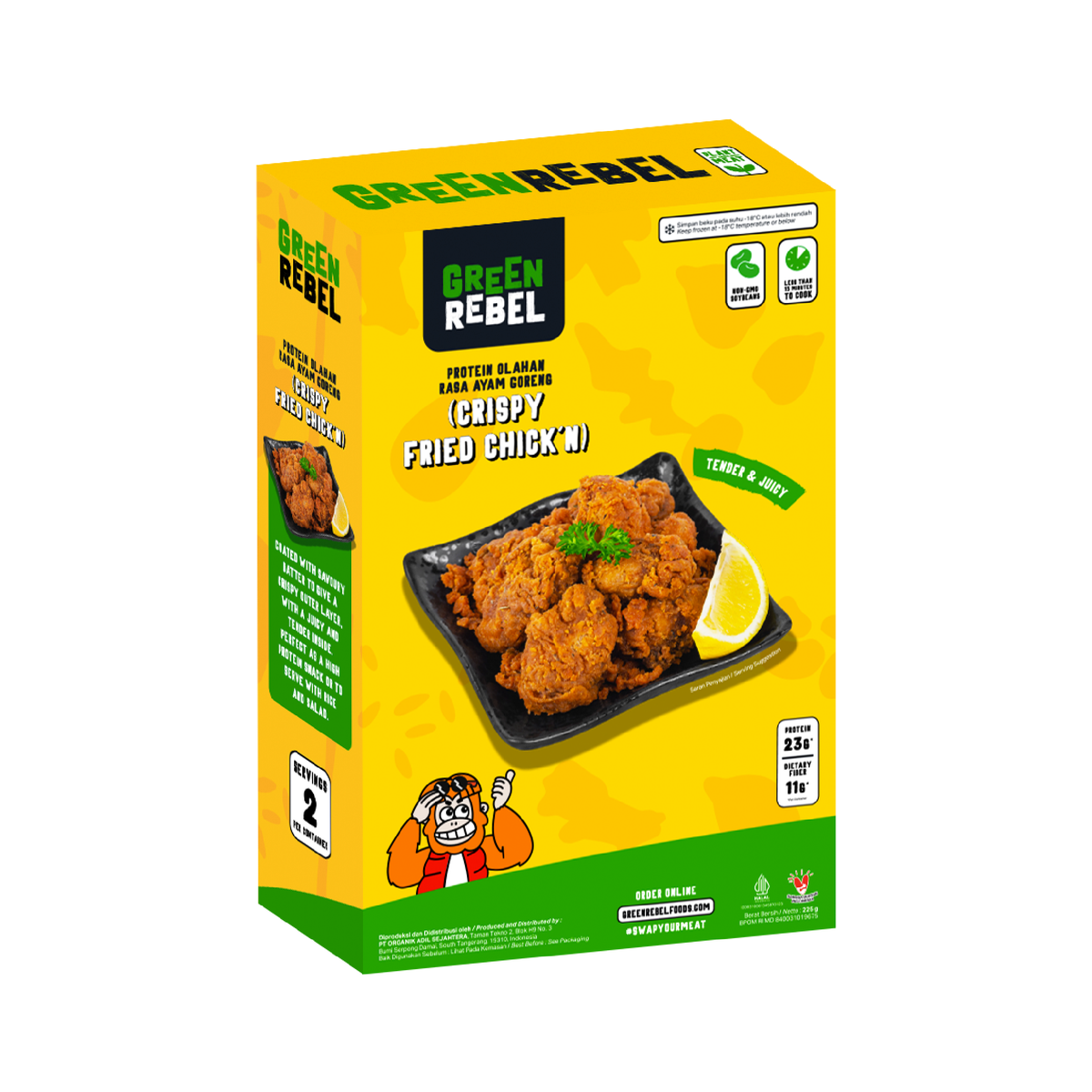 Green Rebel Ayam Goreng Krispi | Siap Masak | Protein Nabati | 225 gr ...