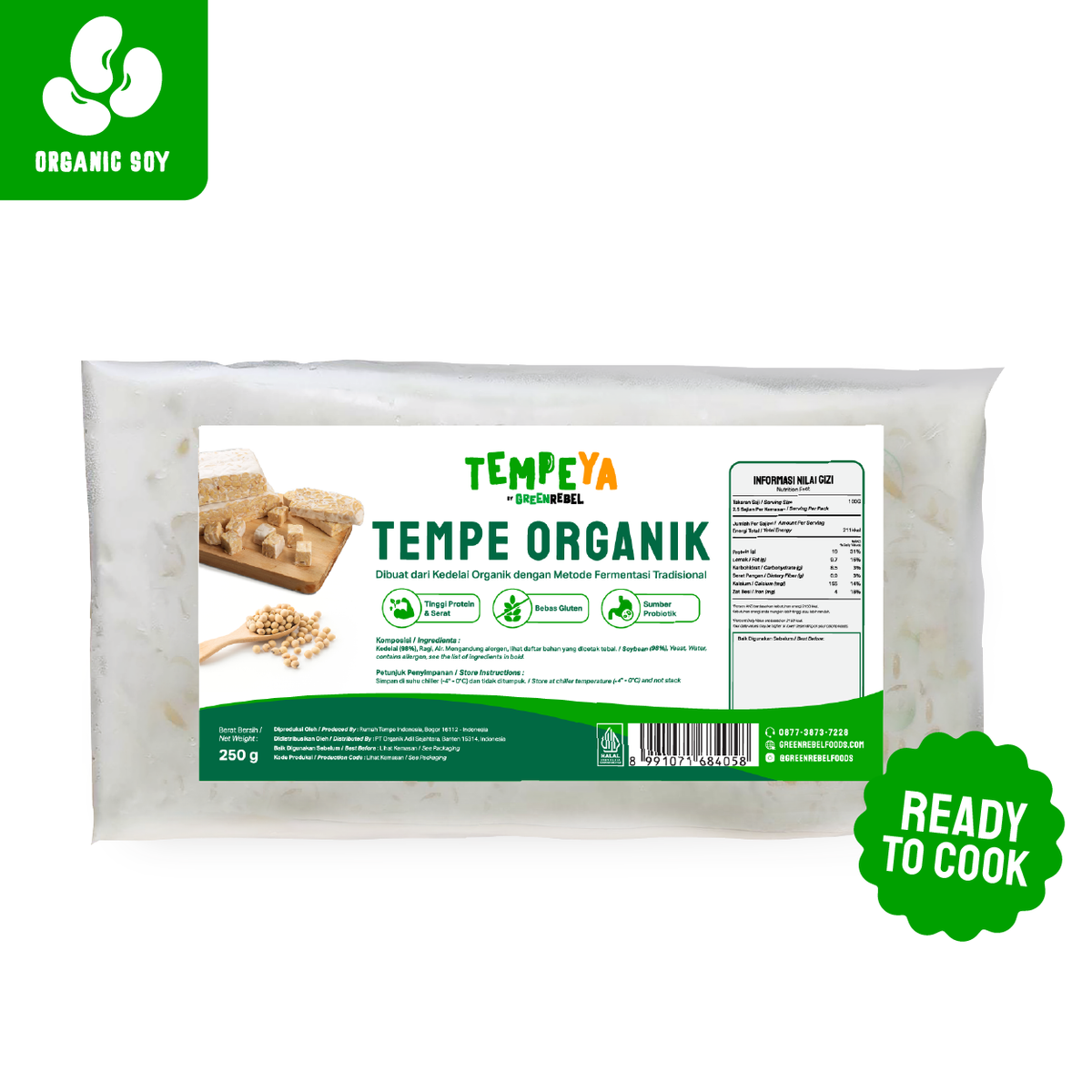 Paket Protein Duo TempeYa | Tempe Higienis | Tempe Organik – Green ...