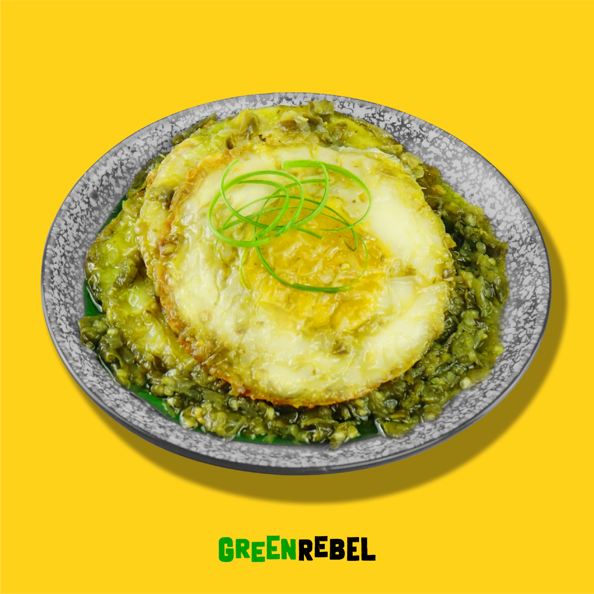 Eggless Sunny Side Up With Green Chilli (Heat & Eat) – Green Rebel Foods